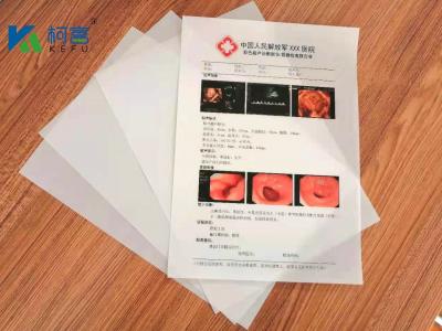 China A4 Semi Transparent Laser X-Ray Film 125 Microns PET Medical Imaging Film for HP OKI Fuji Xerox Printers for sale