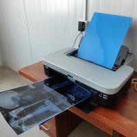 China A4 210 Microns Blue Inkjet Medical X-Ray Film for Radiology - Water Resistant PET Base with ≥3.0D Density for sale