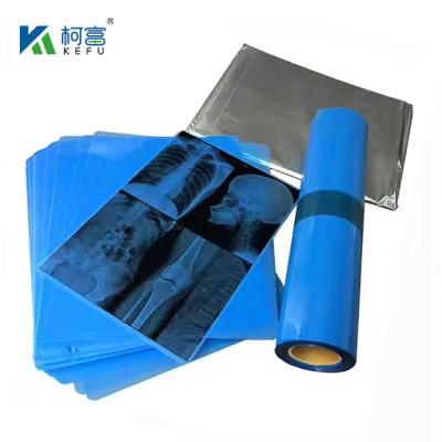 China Medical X Ray Film Dry Blue Inkjet 210micron CT DR Film A4 8x10 Sheet Roll for Medical Inkjet Printing Media for sale