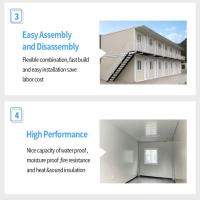 China Moveable 40FT Container House with Galvanized Steel Frame and Wall 75mm Sandwich Panel for sale