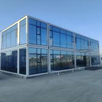 China Moveable 40FT Container House with Galvanized Steel Frame and Wall 75mm Sandwich Panel for sale