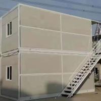 China Expandable Modern Design White Prefab Folding Container House for Small Office or Villa for sale