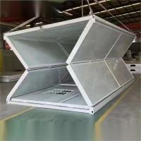 China Expandable Modern Design White Prefab Folding Container House for Small Office or Villa for sale