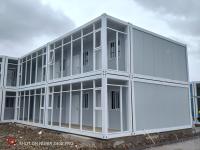 China Moveable 40FT Container House with Galvanized Steel Frame and Wall 75mm Sandwich Panel for sale