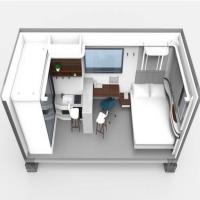 China Customized Color Prefab Green Space Capsule House with Broken Bridge Aluminum Window for sale