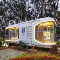 China Customized Color Prefab Green Space Capsule House with Broken Bridge Aluminum Window for sale