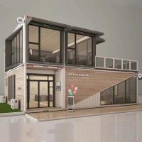 China 2 Bedroom 4 Bedroom Steel Tiny Hotel Resort Pool Shipping House Building Container Houses for sale