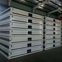 China Electro Galvanized Steel Structure Outdoor Cafe Container House with Glass Panels for sale