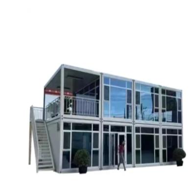 China Modular Double Glazed Fast Build Prefab Flat Pack Container House for Office Building for sale
