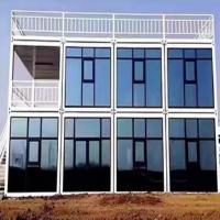 China Modular Double Glazed Fast Build Prefab Flat Pack Container House for Office Building for sale