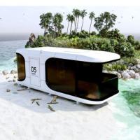 China Capsule Prefab House Steel Structure Modular Container Home Customized Color for sale
