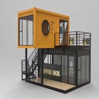 China 40ft Concrete Prefab Container Houses Assembled Fat Pack Design with Online Support for sale