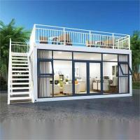 China Custom Sandwich Panel Container House 2 Bedroom Modular Homes for sale