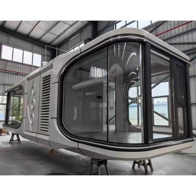 China Modular Prefab House 2 Bedroom Container Home with Folding Design and Capsule Concept for sale