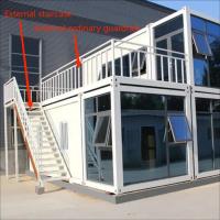 China 2023 CFI Plastic Steel Sliding Window Light Steel Modular Container House for Office for sale