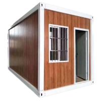 China Galvanized Steel Frame Prefab Wooden Container House for Manufactured Portable Hotels for sale