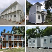 China Galvanized Steel Frame Prefab Wooden Container House for Manufactured Portable Hotels for sale