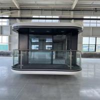 China 20ft 40ft Glass Camping Villa Shipping Container House for Customized Color in Luxury for sale