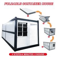 China Foldable Container House Luxury Prefabricated Houses Modular Portable Fabricated Fold Out for sale
