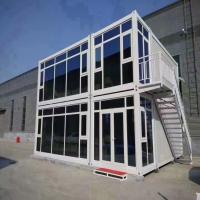 China Modern Modular Storage Shopping Two Story Galvanized Steel Prefab Container House for sale