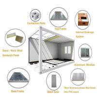 China Shop Shipping Luxury 2 Beds Room Office Hotel Modern Modular Portable Container House Building for sale