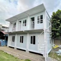 China Portable 2 Story Modern House Bed 2 Room 20ft Prefab Container Houses for Office Building for sale
