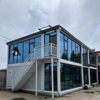 China Shop Shipping Luxury 2 Beds Room Office Hotel Modern Modular Portable Container House Building for sale