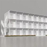 China Graphic Design Steel Frame Modern Prefabricated Tiny House with Light Structure Panels for sale