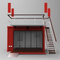 China Expandable Prefabricated Container House With Sandwich Panel for sale
