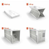 China Villa 20ft 40ft Portable Prefab Shipping Container Home Foldable and Easy to Assemble for sale