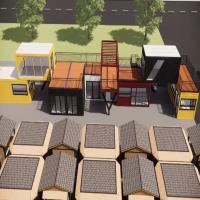 China 20ft Modern Mobile Homes Food Kiosk Coffees Shop Prefabricated Container Homes House for sale