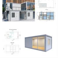 China Office Luxuriant 20ft Luxury Duplex 3 Bedroom Steel Structures Prefabricated Homes Container House for sale