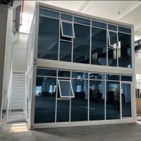 China Sunrooms Glass Flat Pack Prefab Villa Container House Detachable for sale