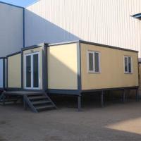 China Steel Structure Frame Expandable Prefab Container House for White or Customized Color for sale