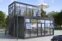 China Color Steel Sheet Prefabricated Luxury Modern Ready Made Modular Office Container House for sale