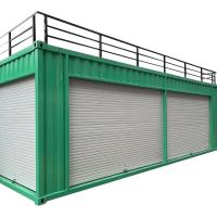 China Courtyard Prefab Detachable Coffee Shop Restaurant Luxury Bar Led Flat Pack Container House for sale