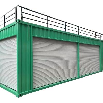 China Courtyard Prefab Detachable Coffee Shop Restaurant Luxury Bar Led Flat Pack Container House for sale
