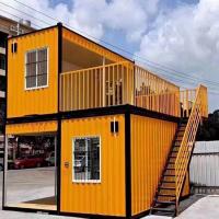 China Steel and Sandwich Panel 40ft Prefabricated Luxury Container Homes for Shop Store for sale