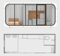 China Portable Apple Home Pod Shaped Container Cabin House Modern Design Style Villa Sale for sale