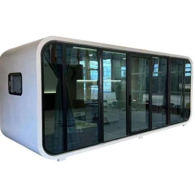 China Expandable Apple Cabin 20ft 40ft Office Pod with Furniture and Steel Sandwich Panel for sale