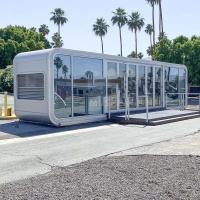 China Expandable Apple Cabin 20ft 40ft Office Pod with Furniture and Steel Sandwich Panel for sale