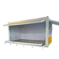 China Steel Structure 20ft Custom Size Mobile Cabins Flat Pack Container Modular House Shop for sale
