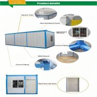 China Steel Structure 20ft Custom Size Mobile Cabins Flat Pack Container Modular House Shop for sale