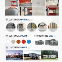China Hotel Prefab Modular Mobile Shipping Container House Utilizing Galvanized Steel Frame for sale