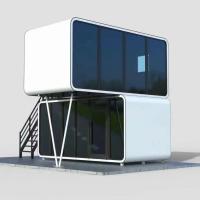 China Modular Portable Prefab Villa Prefabricated Flat Pack Container Apple Capsule Cabin Home for sale