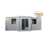 China Customized Color 20ft or 40ft Prefab Expandable Folding Container House with 2 Bedrooms for sale