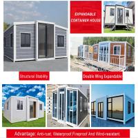 China Customized Color 20ft or 40ft Prefab Expandable Folding Container House with 2 Bedrooms for sale