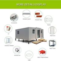 China 40FT Expandable Container House with Full Bathroom and White or Customized Color for sale
