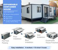 China Villa Living Standard Luxury Modular 2 Bedroom Expandable Container House with Bathroom for sale