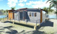 China Villa Living Standard Luxury Modular 2 Bedroom Expandable Container House with Bathroom for sale